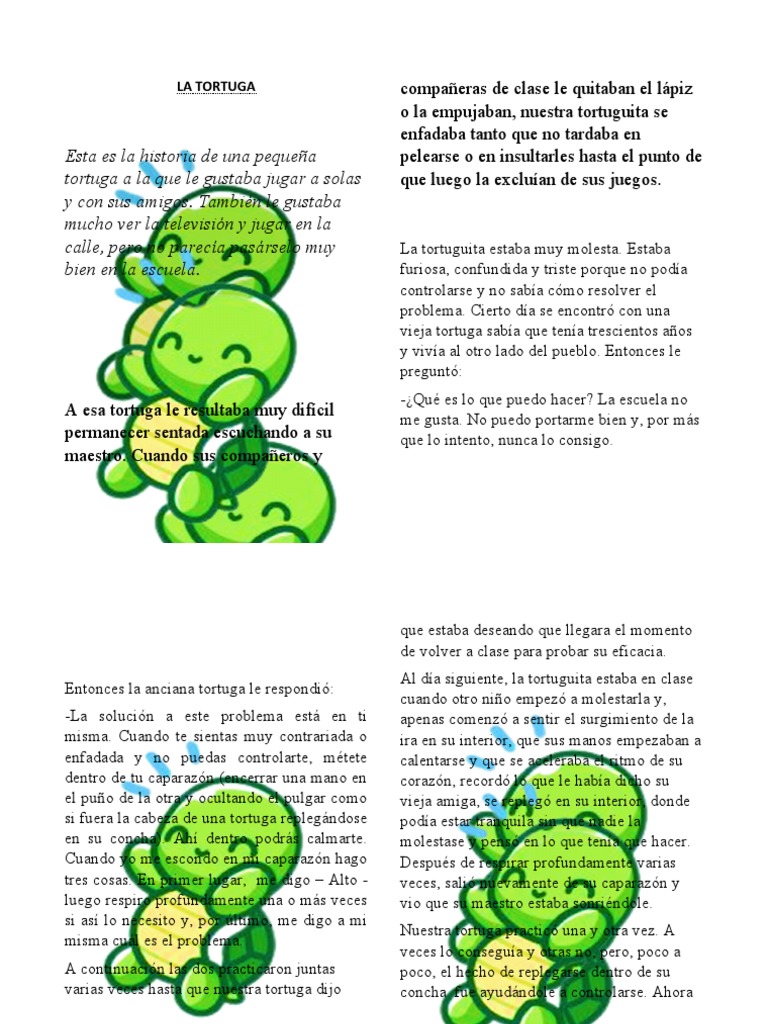 La Tortuga Cuento Pdf
