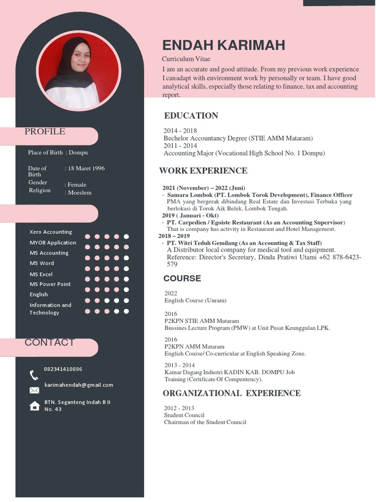 CV - Endah Karimah | PDF | Employment | Economies