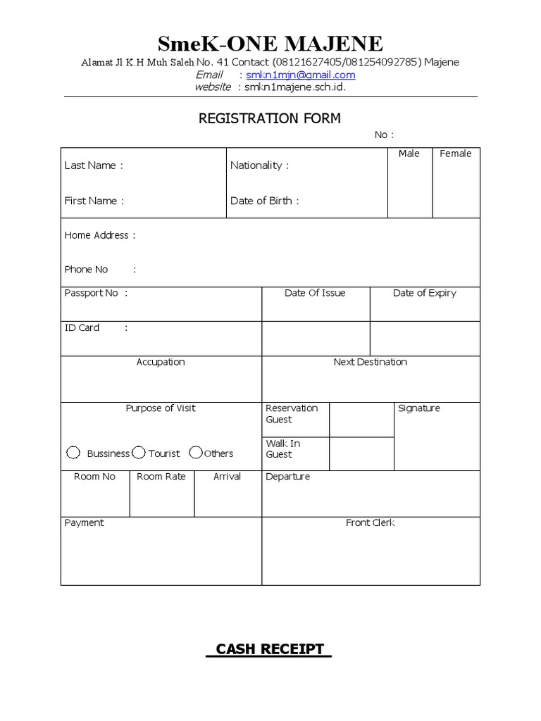 Form Reception | PDF | Payments | Service Industries