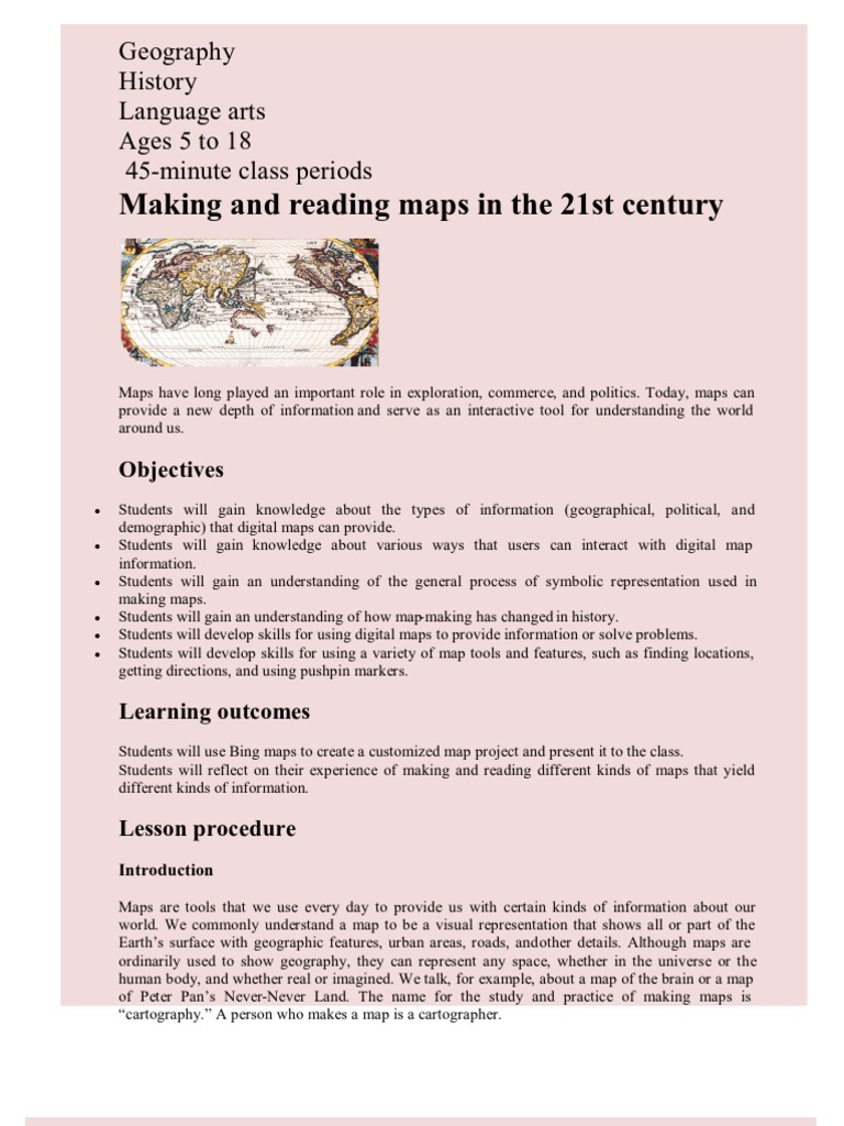 Geography Map Reading | PDF | Map | Cartography
