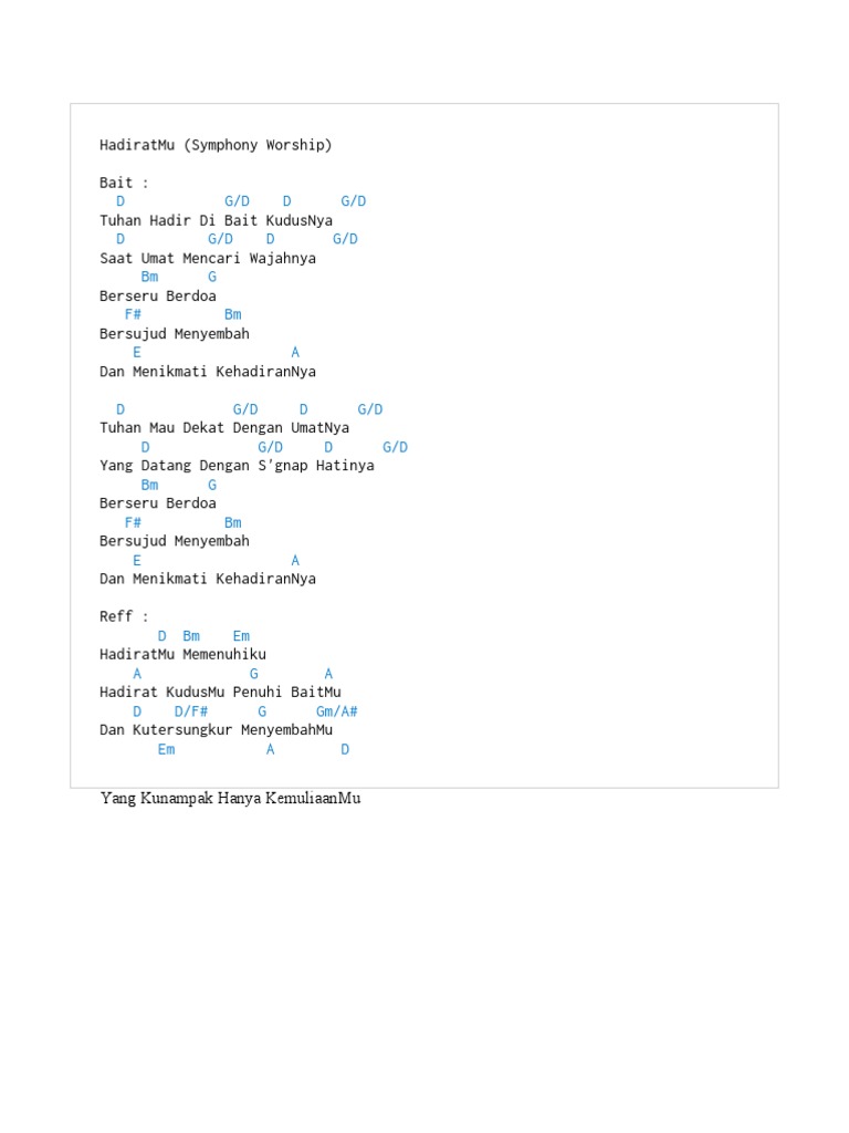 Hadirat Mu | PDF