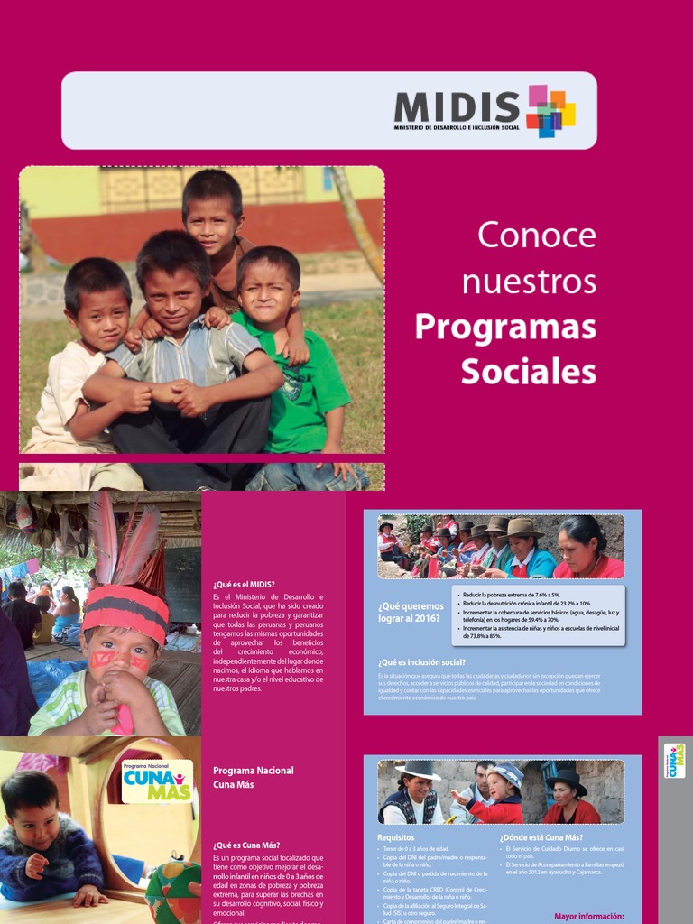 Catalogo de Programas Sociales | PDF | Reducción de pobreza | Perú