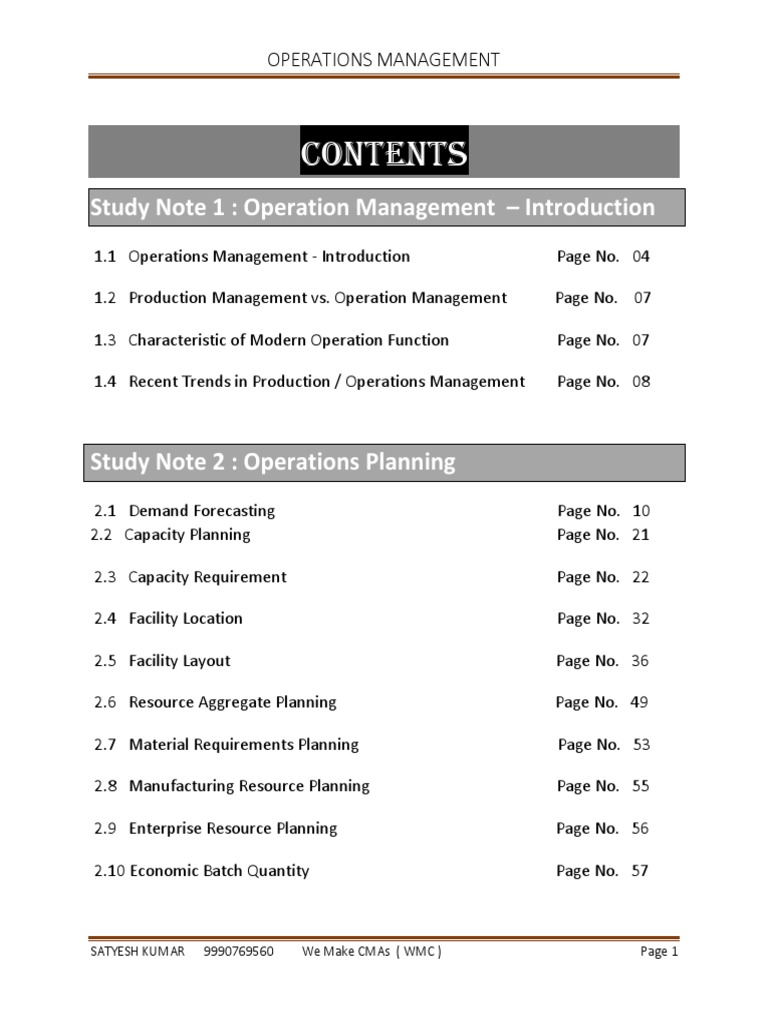 Reference by Satyesh Kumar PDF | PDF | Forecasting | Operations Management