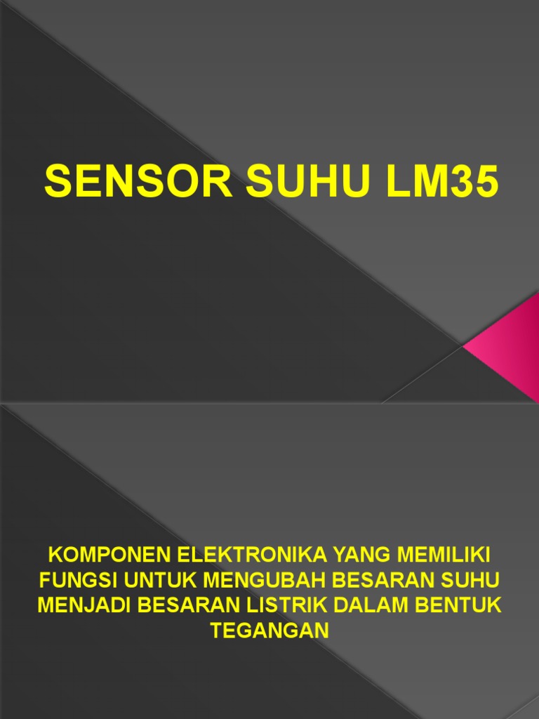 Sensor Suhu LM35: Karakteristik dan Aplikasi | PDF