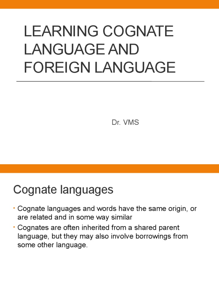 Cognate Language Learning and Foreign Language Learning | PDF | Reading ... Cognate Language Learning and Foreign Language Learning | PDF | Reading ...
