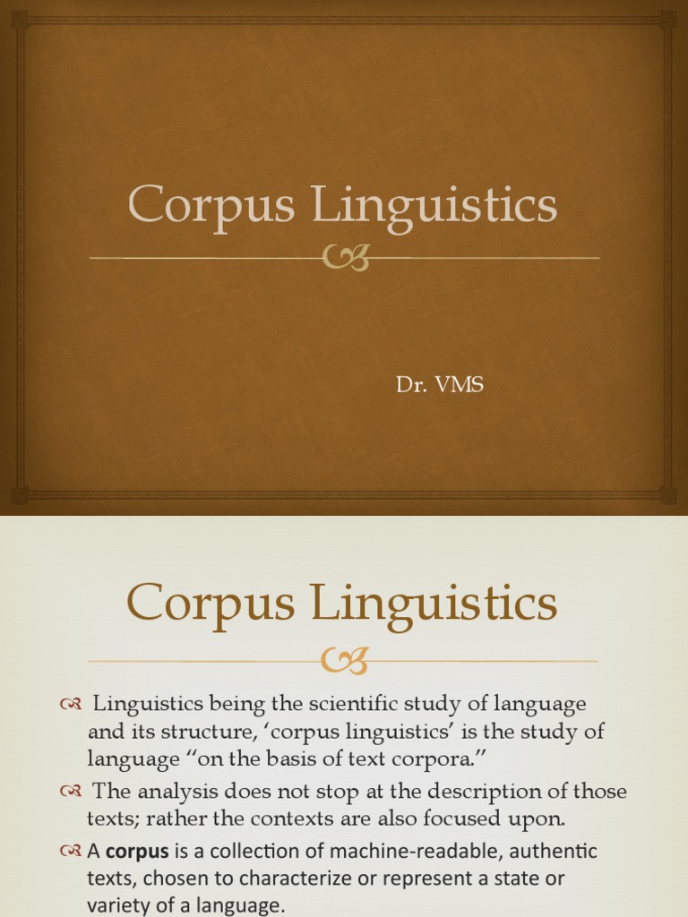 Corpus Linguistics | PDF | Linguistics | Cognitive Psychology Corpus Linguistics | PDF | Linguistics | Cognitive Psychology