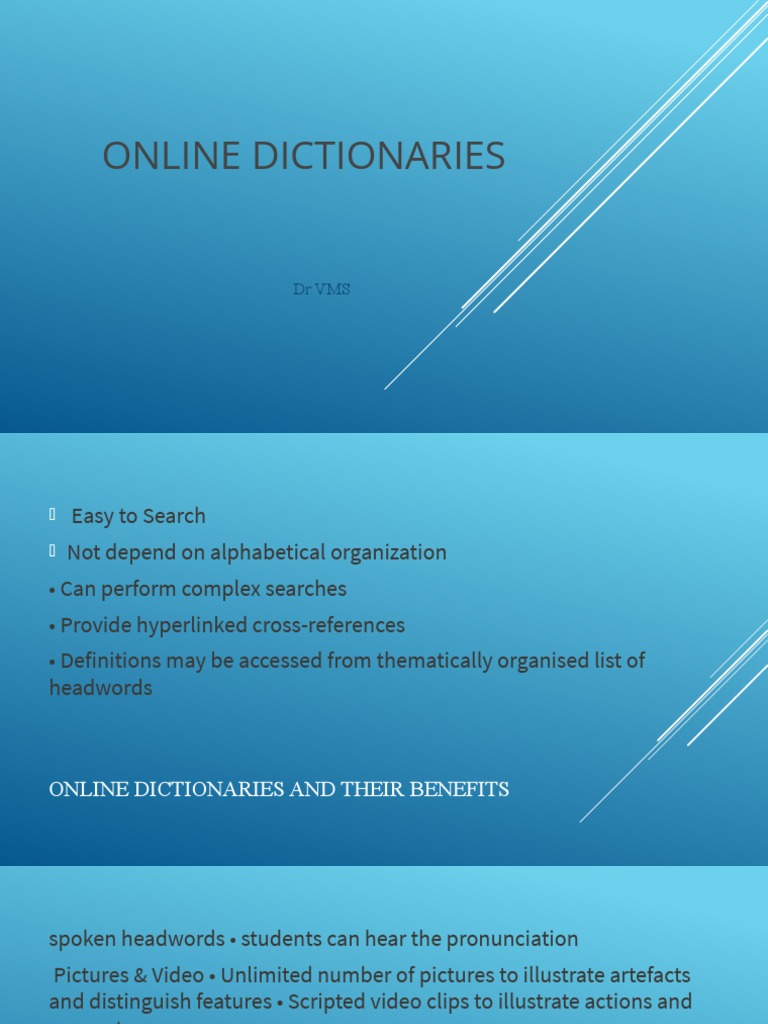 Online Dictionaries | PDF | Dictionary | Word