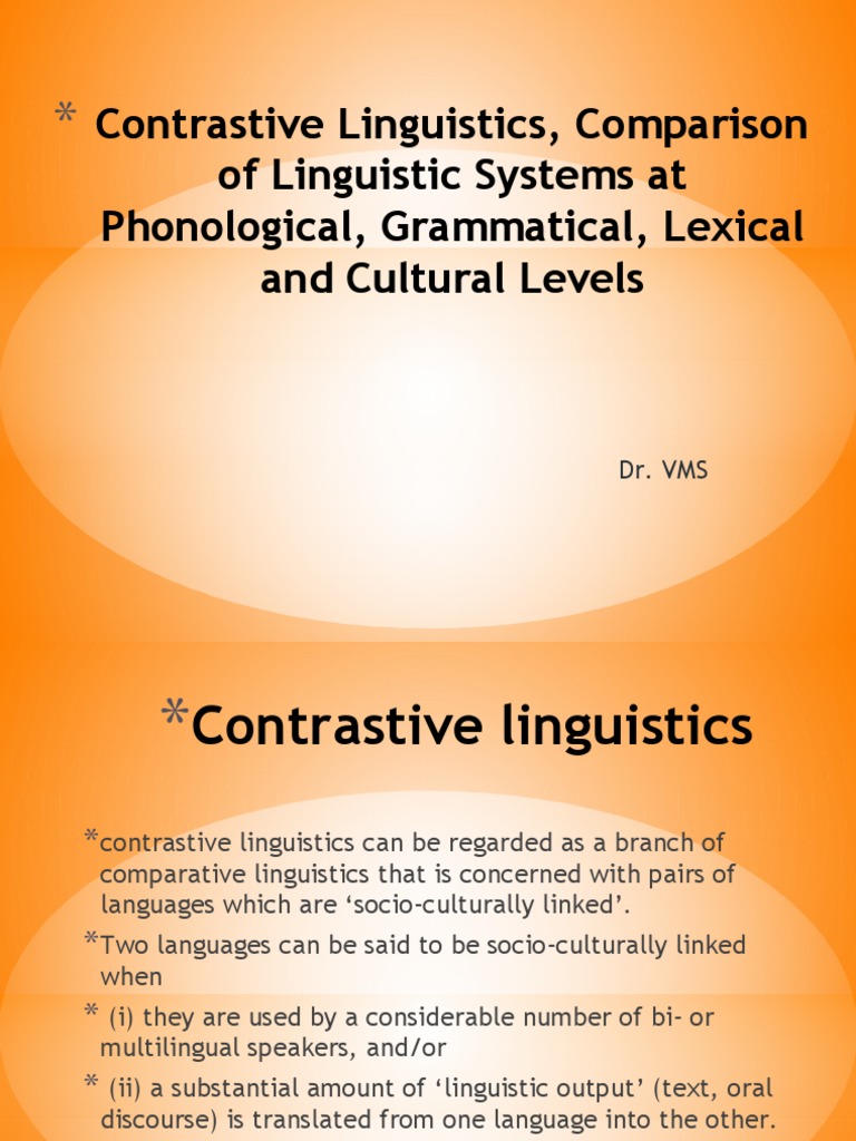 Systematic Comparison of Two Languages | PDF | Linguistics | Grammar