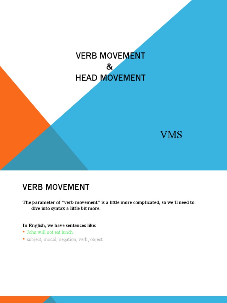 Verb Movement and Head Movement | PDF | Verb | Grammatical Tense