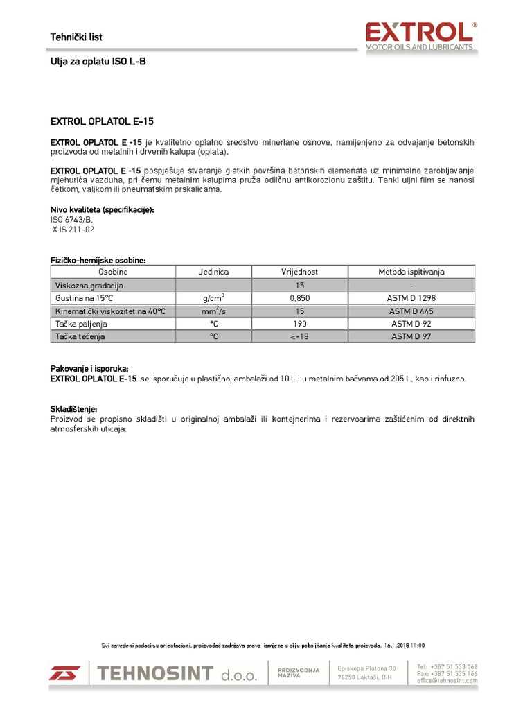Extrol Oplatol e 15 TL | PDF