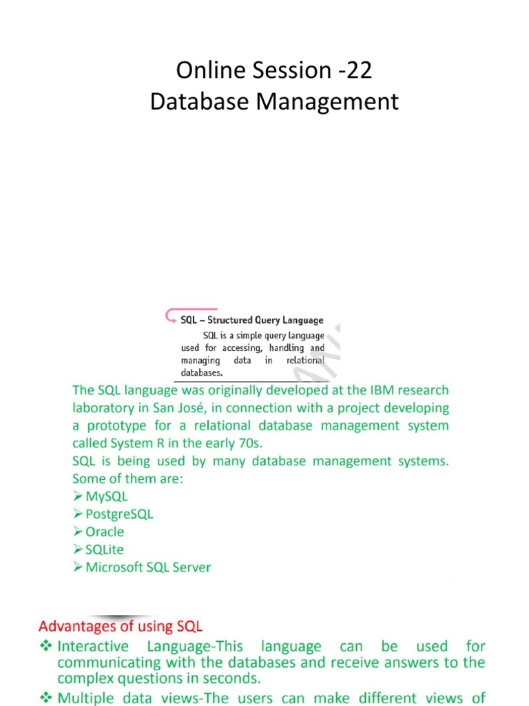 SQL 1 | PDF