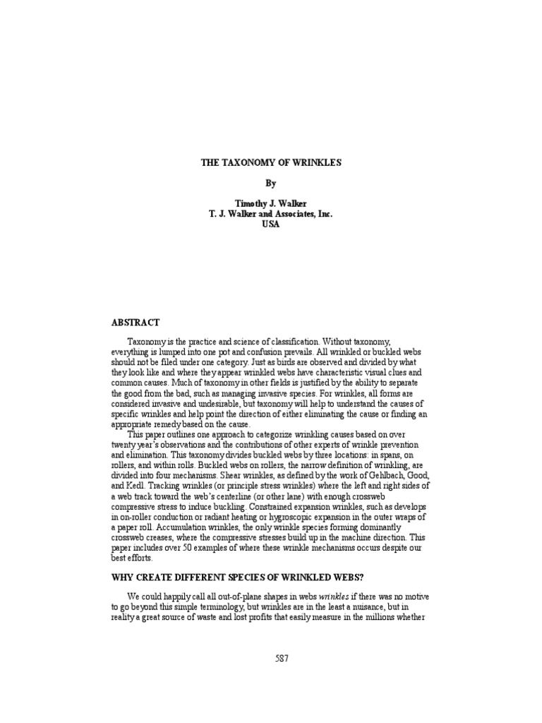 The Taxonomy of Wrinkle | PDF | Buckling | Thin Film