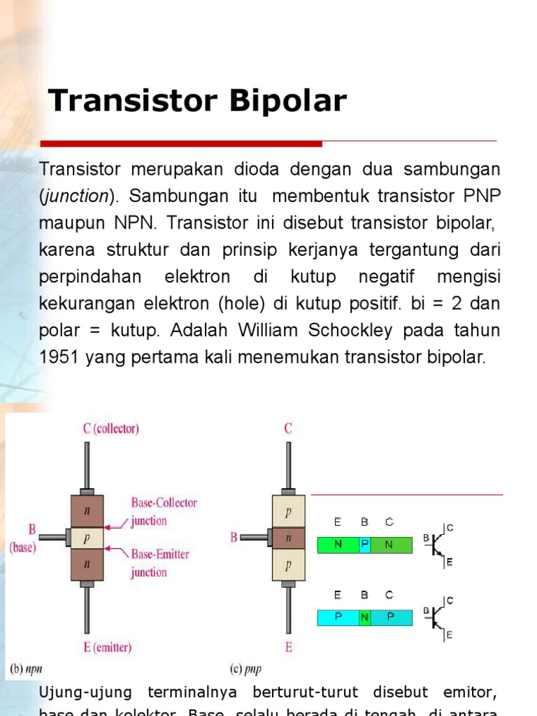 Sejarah dan Prinsip Transistor Bipolar | PDF | Sains & Matematika