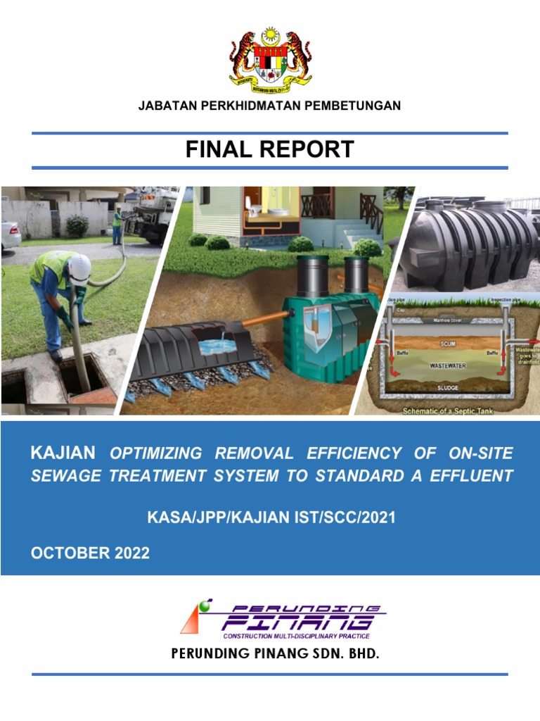 IST FINAL REPORT OCT 2022 v4 PDF | PDF | Sewage Treatment | Septic Tank