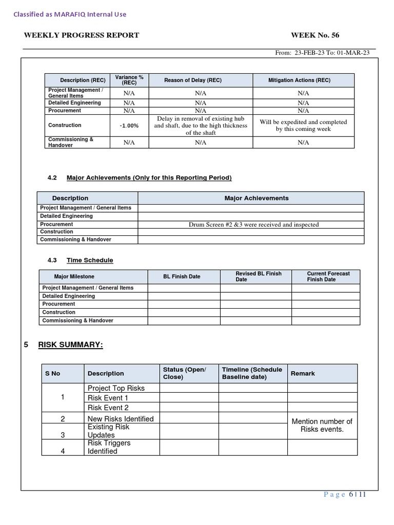 Construction Progress Report - 2 | PDF | Project Management | Business