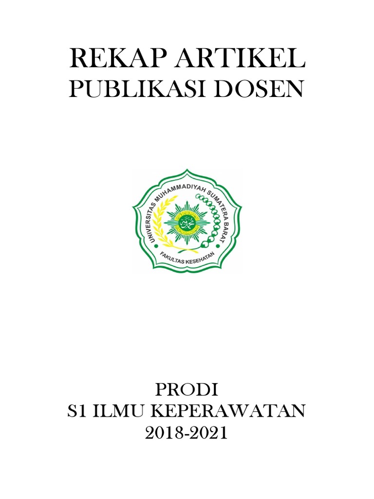 Rekap Publikasi Dosen Keperawatan 2018-2021 | PDF