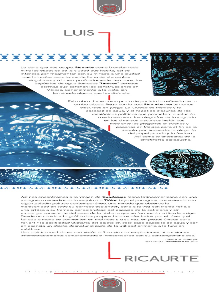 Luis Ricaurte CATALOGO T-NAKO | PDF | México