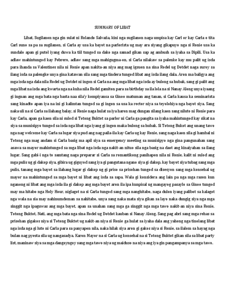 Summary Libat | PDF