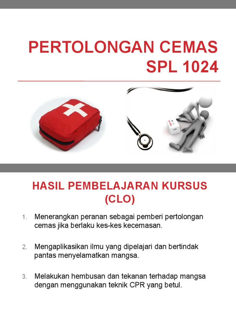 TOPIK 1 - Pertolongan Cemas | PDF