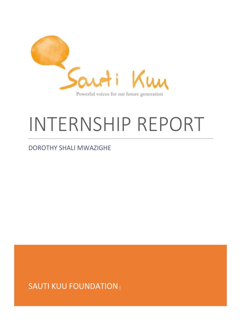 SKF - Dorothy Shali Intern Report - 19122021dsynsh-Final & Consent Approved | PDF | Wellness