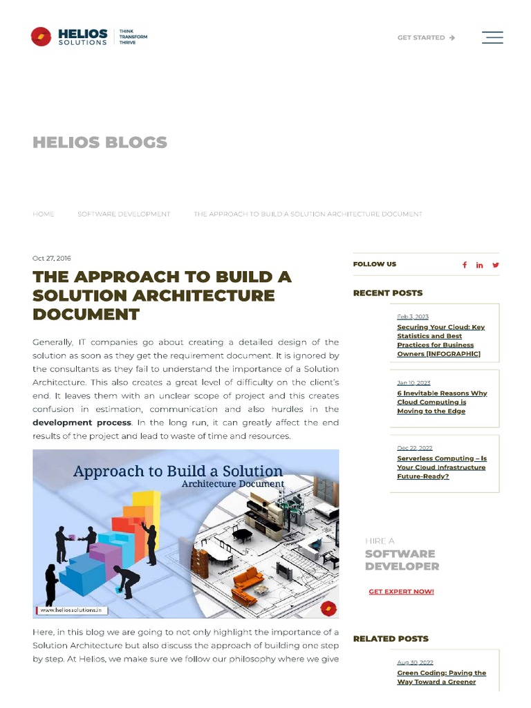 Approach Build Solution Architecture Document Pdf