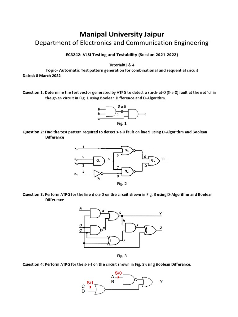 Tutorial 3&4 - ATPG PDF | PDF | Teaching Methods & Materials | Computers