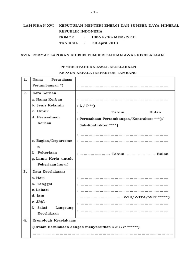 Kepmen ESDM 1806 K 30 MEM 2018-1655-1656 | PDF