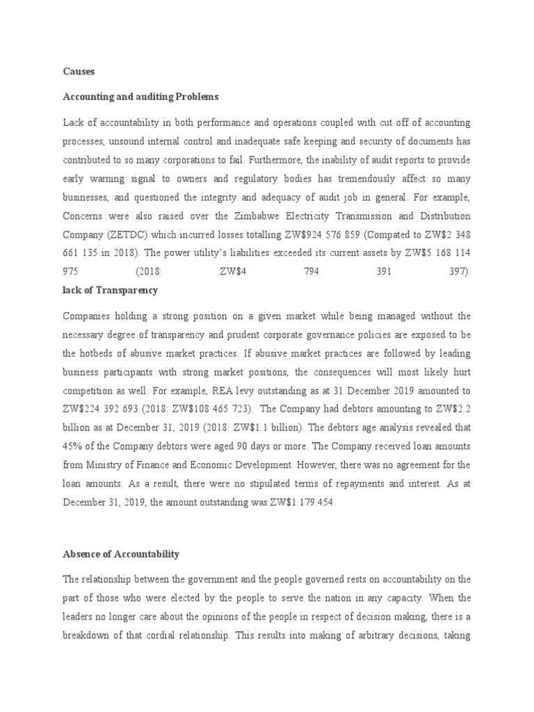 Governance Assignment | PDF | Governance | Accountability