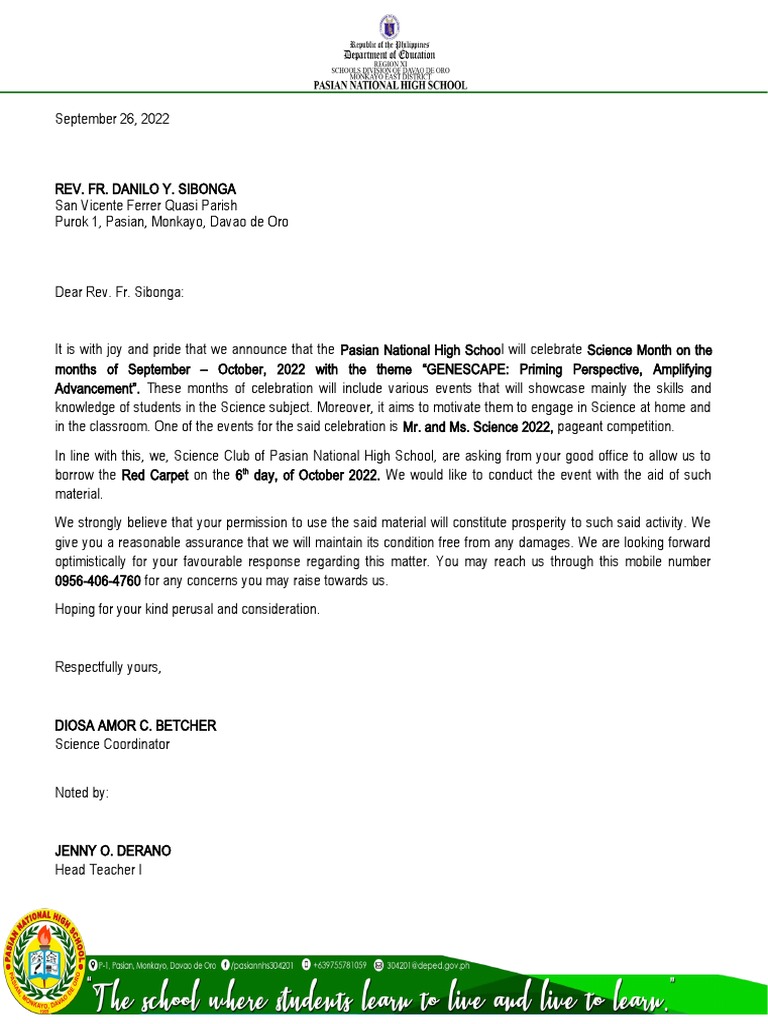 Letter of Request | PDF