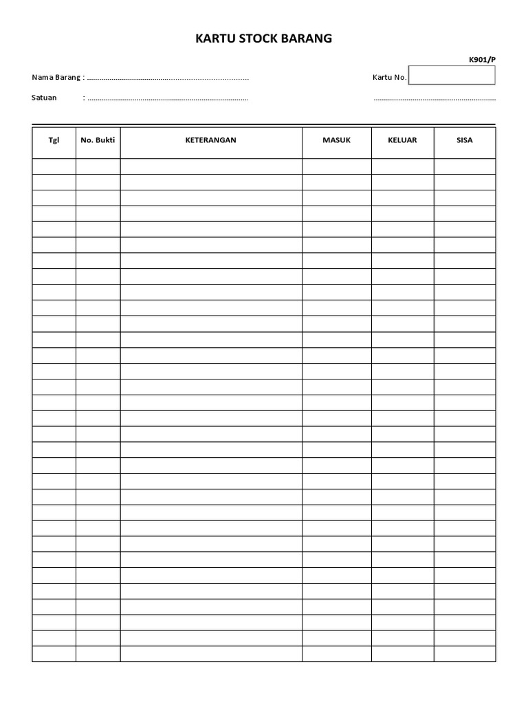 KARTU STOCK BARANG.pdf | PDF