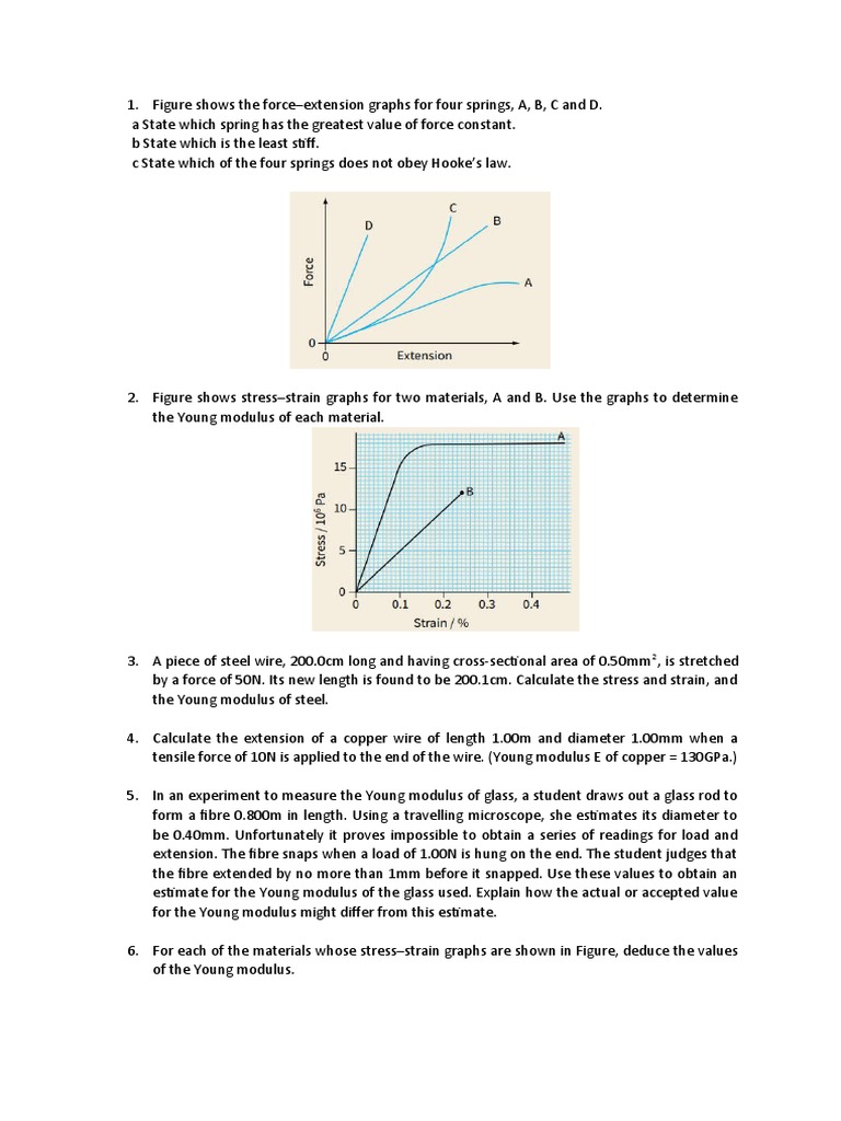 T6 Deformation of Solids | PDF | Young's Modulus | Deformation ...