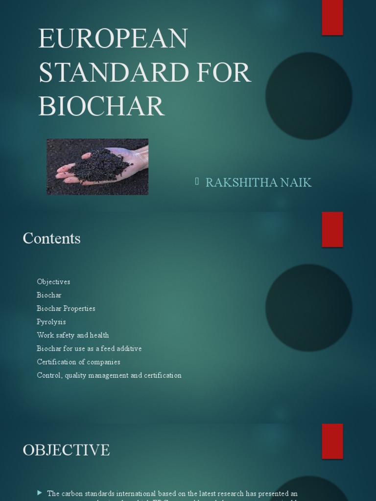 European Standard For Biochar | PDF