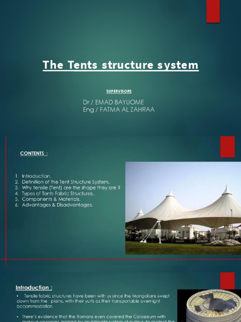 Tents Structure System Overview | PDF