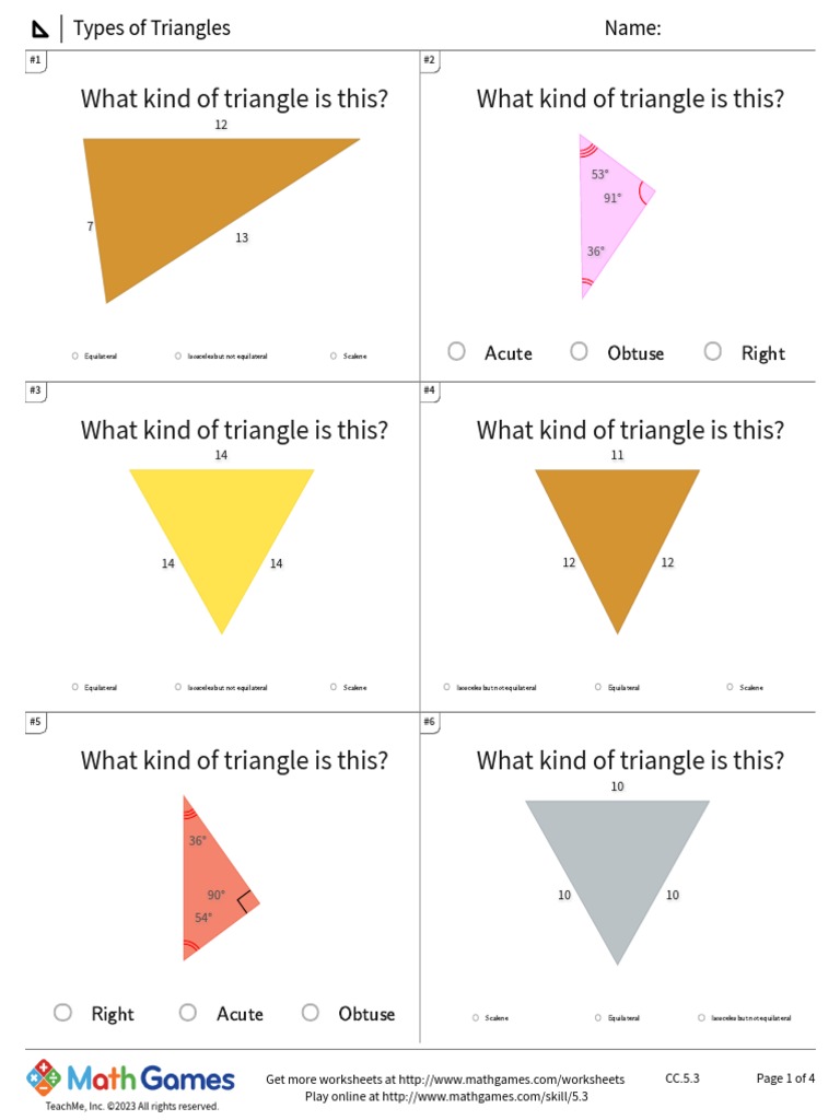 5-3-types-of-triangles.pdf | PDF | Triangle | Euclidean Plane Geometry