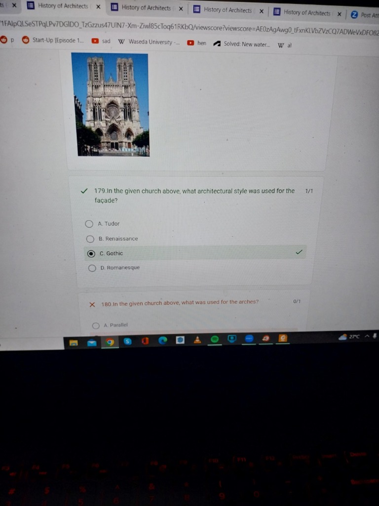 History of Architecture Quiz Part 2 PDF | PDF