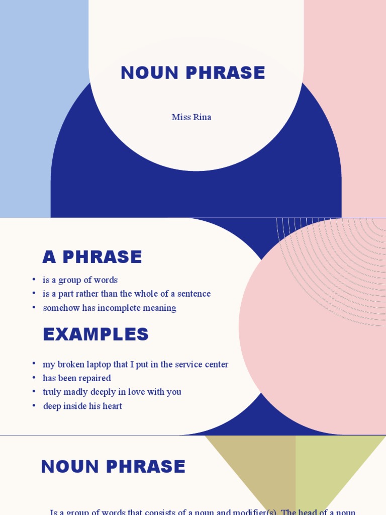 Noun Phrase Verb Phrase | PDF | Perfect (Grammar) | Verb