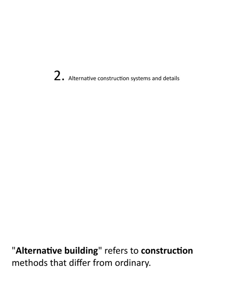 Alternative Construction Systems | PDF | Textiles | Materials