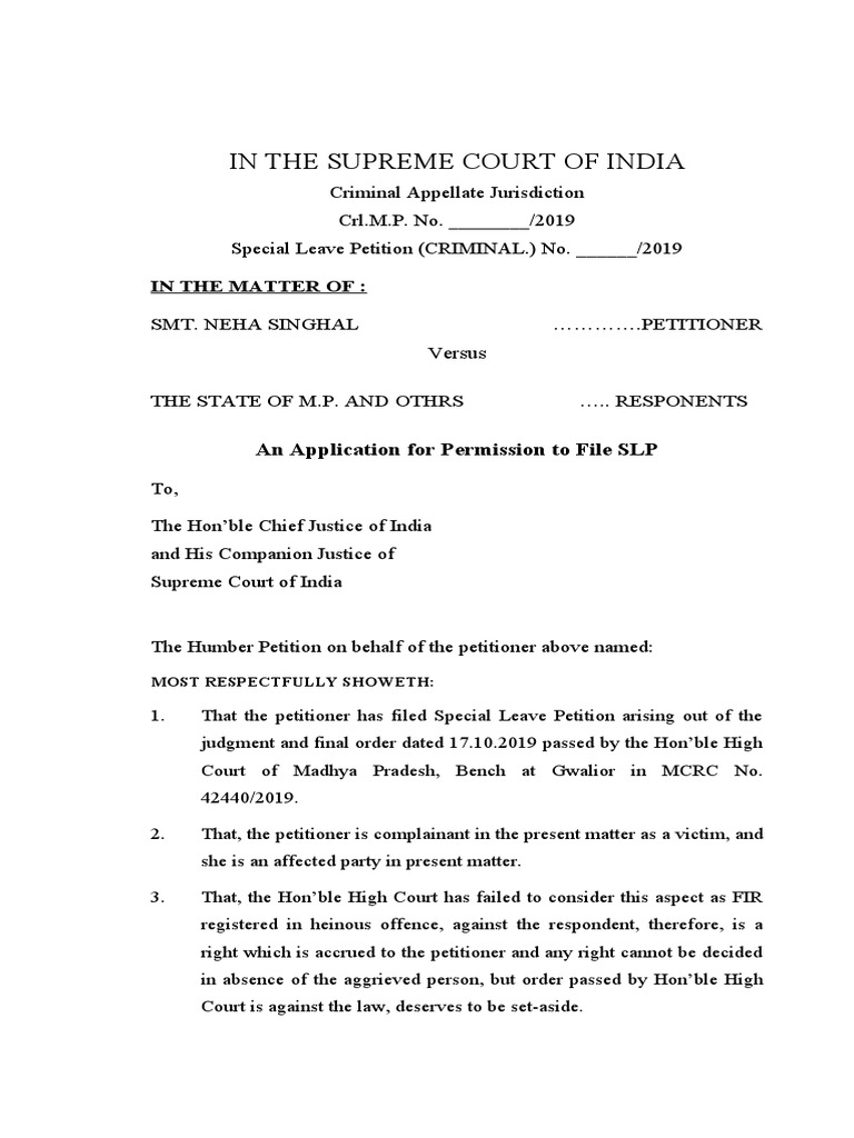Application For Permission | PDF