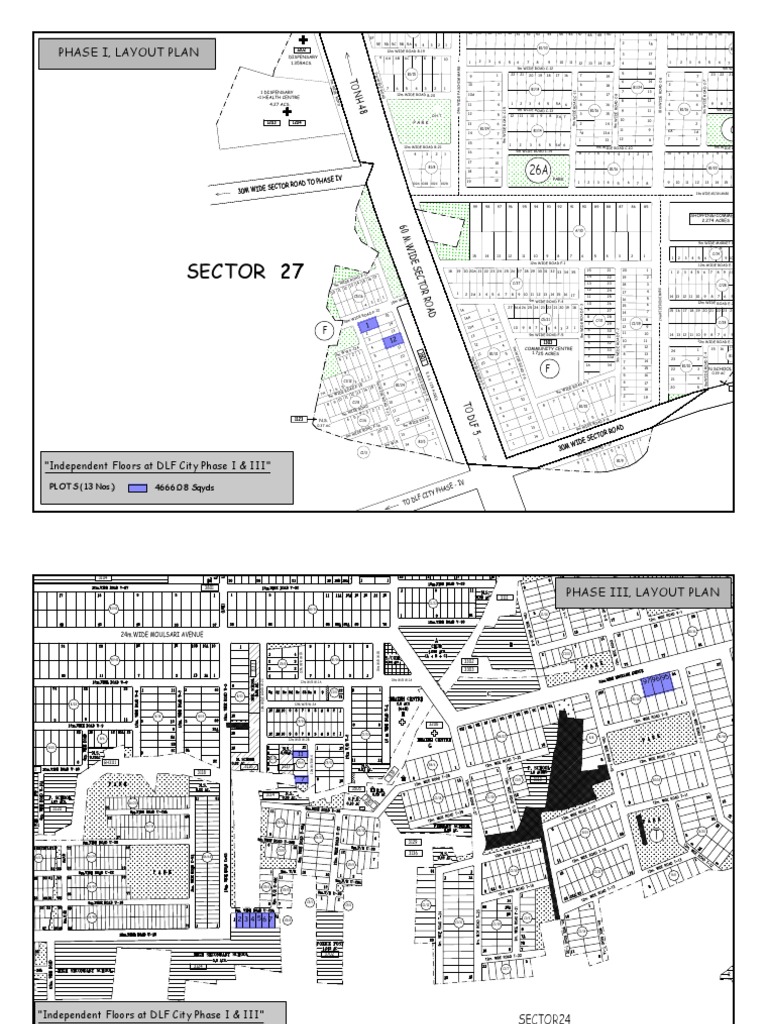 Layout Plan - Independent Floors at DLF City Phase I - III - DLF ...