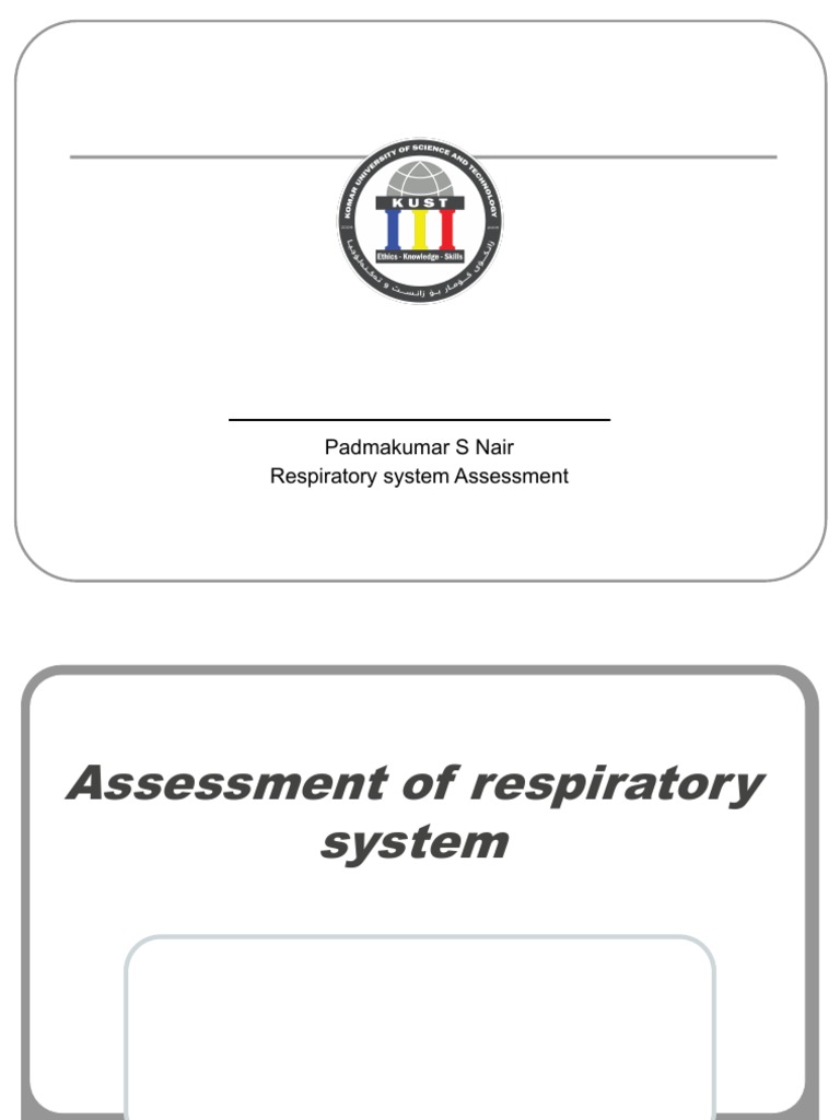 Assessment of Respiratory System PDF | PDF | Respiratory Tract ...