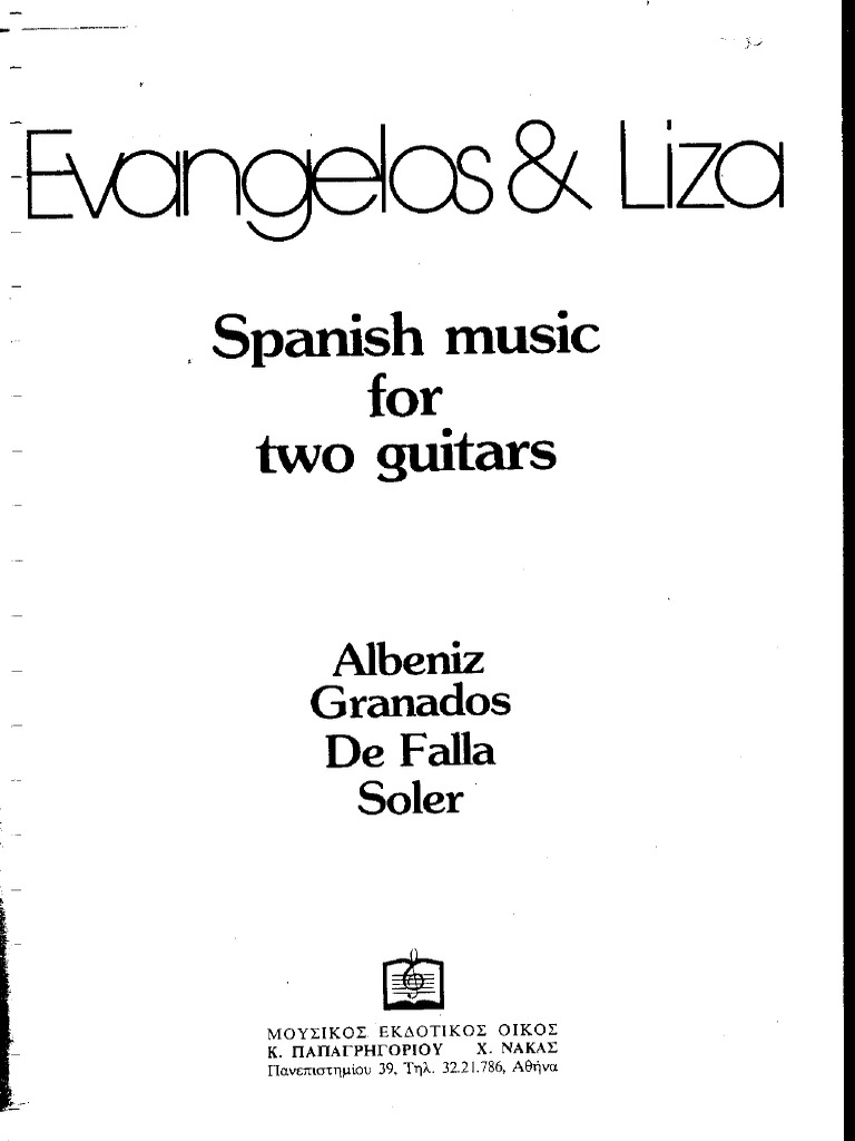 (Album) Spanish Music (2 Guitars) | PDF