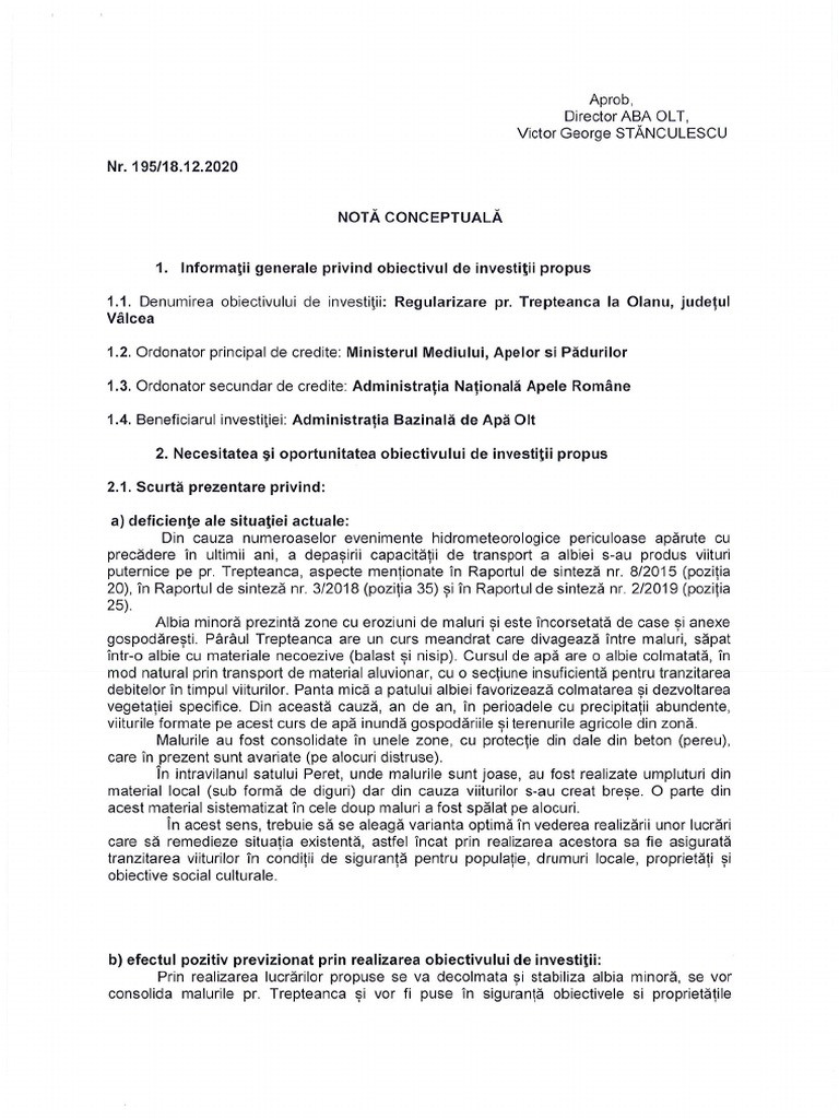 Model Nota Conceptuala | PDF