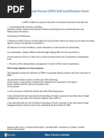 PEP Declaration Form and Guidelines | PDF | Justice | Crime & Violence