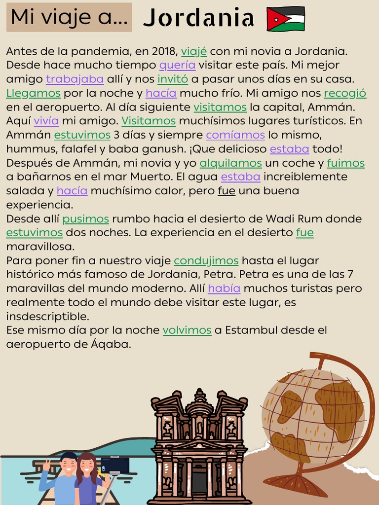 Actividad Contraste de Pasados Mi Viaje A... | PDF