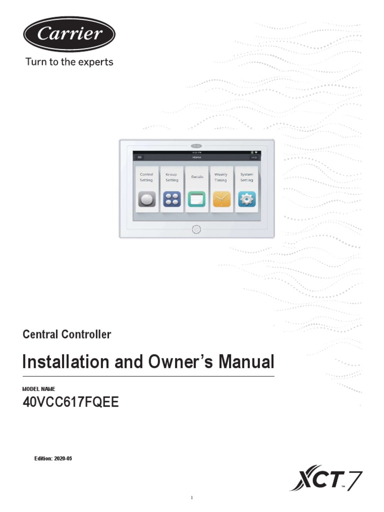 CARRIER XCT 7 40vcc617fqee | PDF | Parameter (Computer Programming) | Button (Computing)