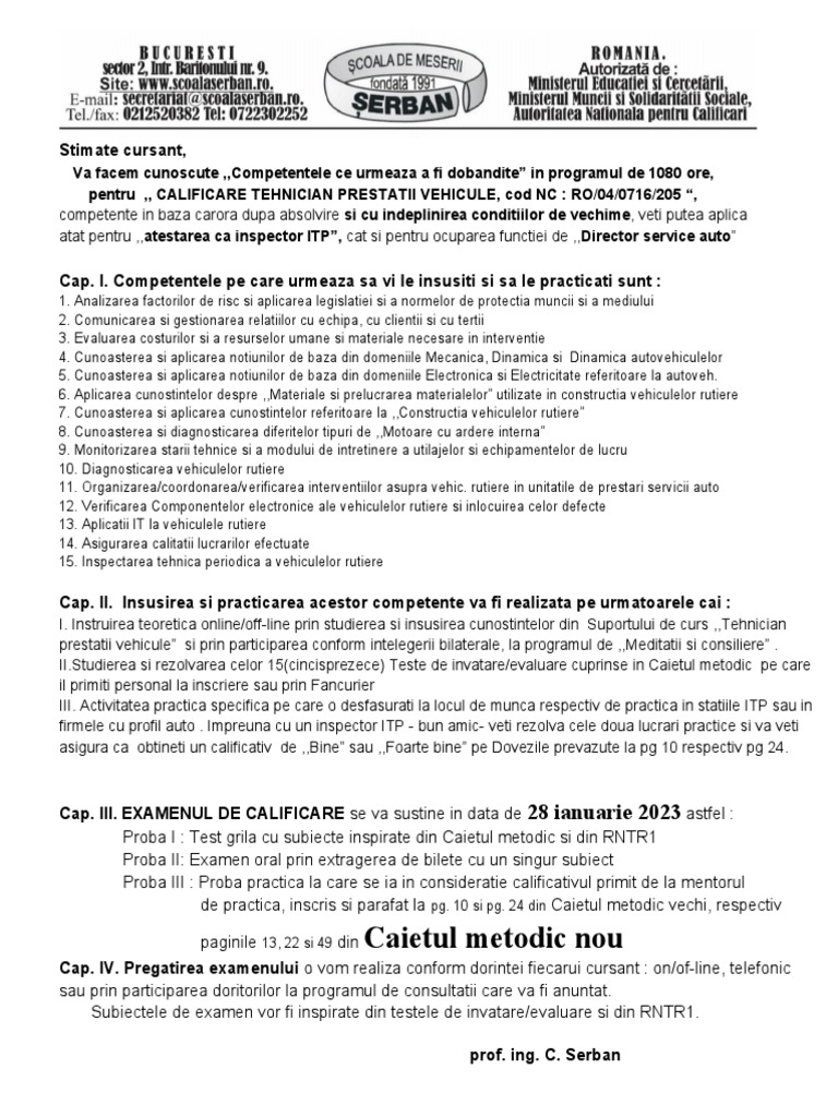 Plan de Pregatire | PDF