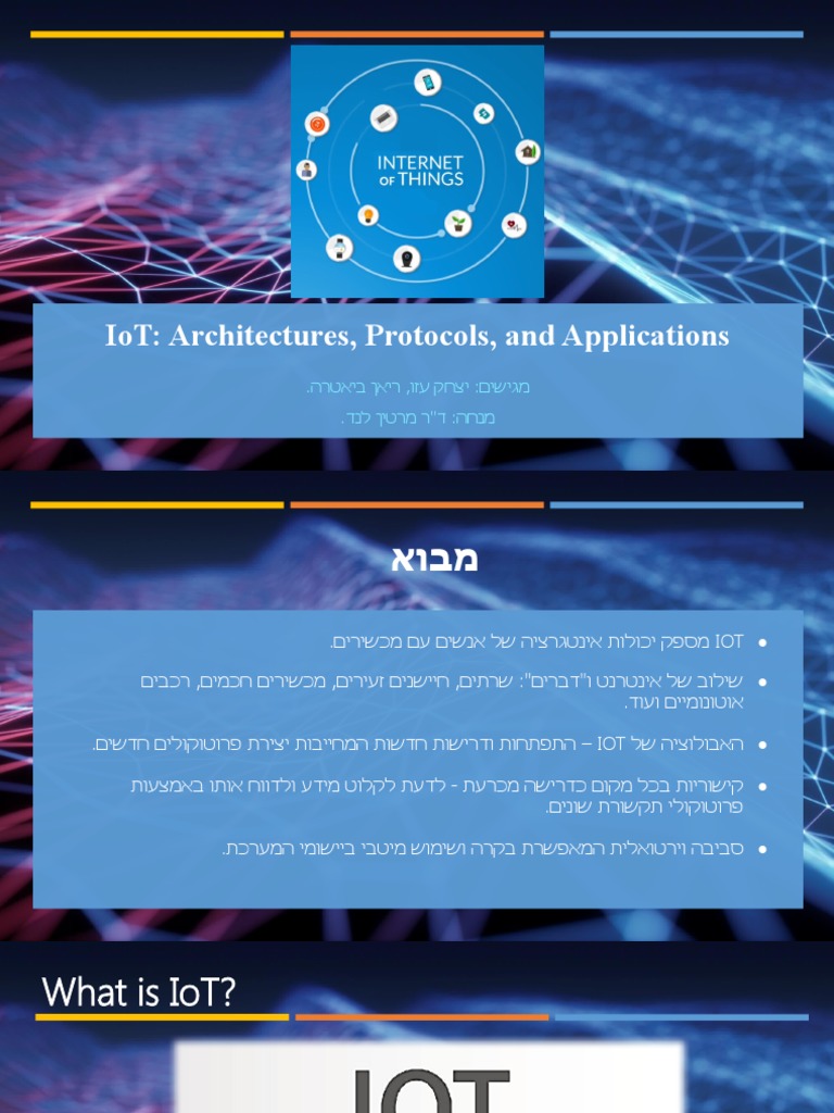 Iot: Architectures, Protocols, and Applications | PDF