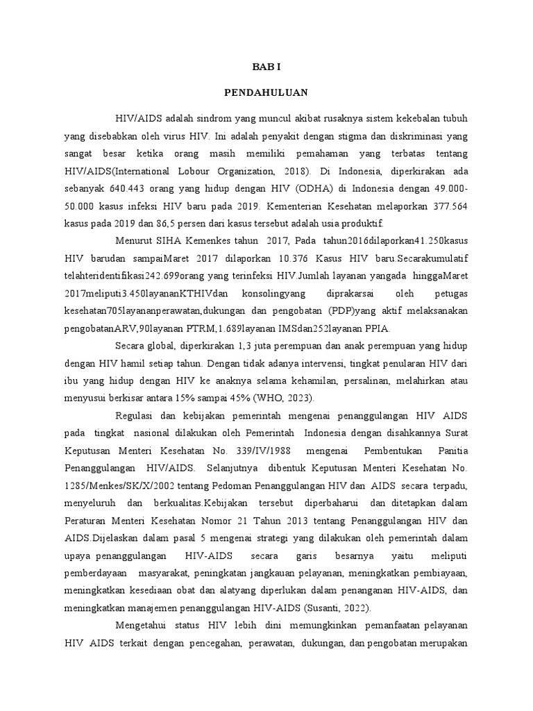 Hiv FORMAT BENAR-1 | PDF