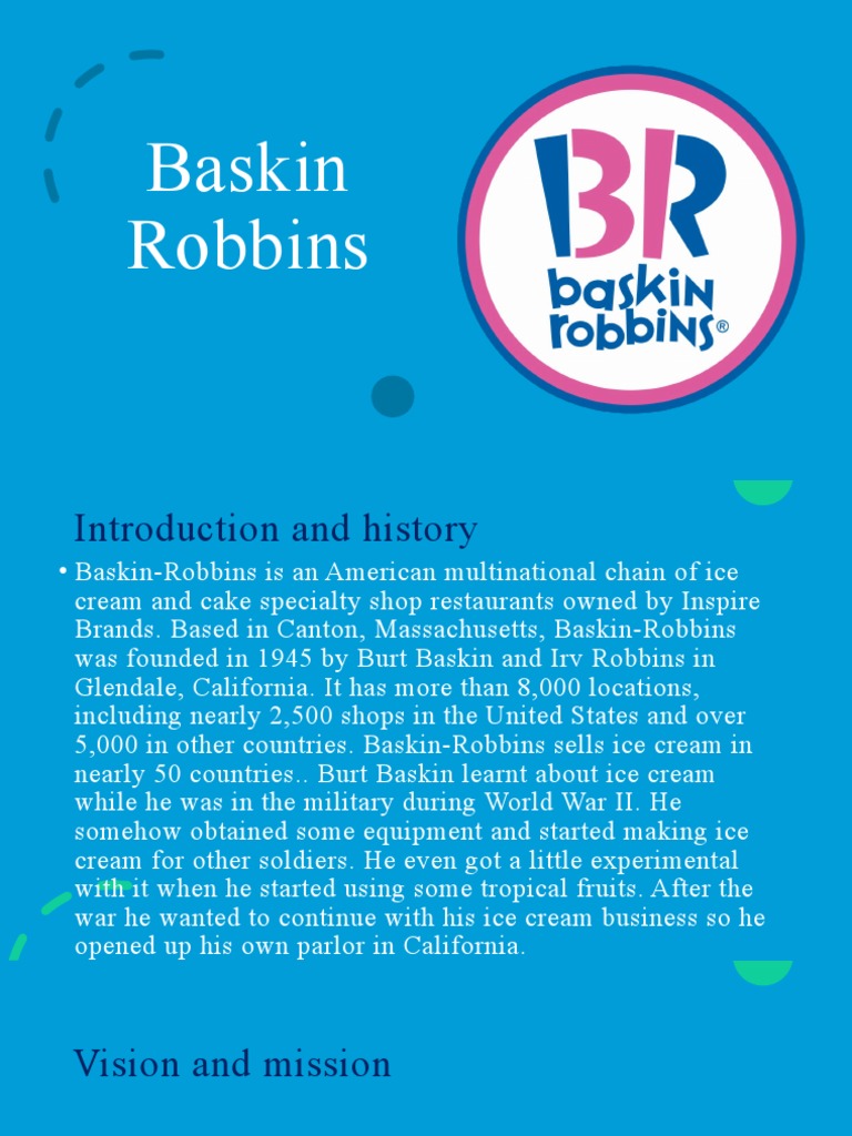 Baskin Robbins | PDF | Marketing | Business Economics