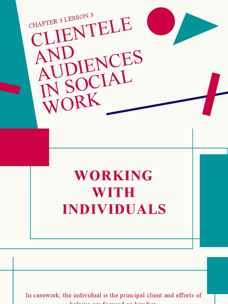 9 Clientele and Audiences in Social Work | PDF | Social Group | Community